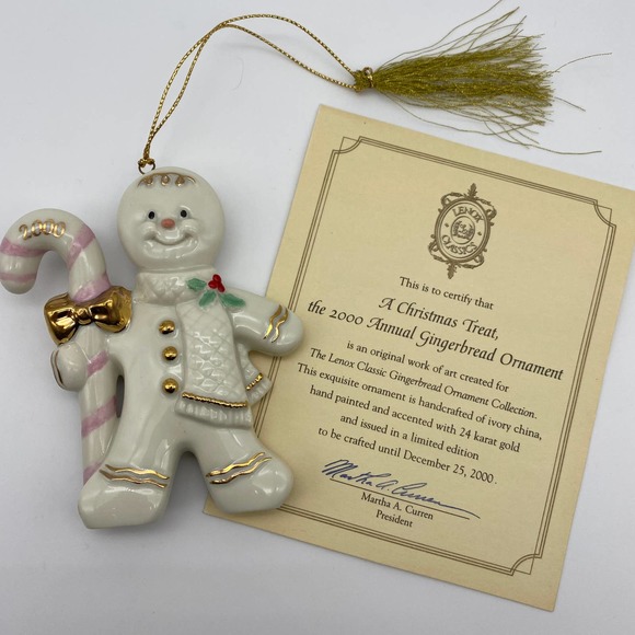Lenox | Holiday | Lenox Classics Gingerbread Man Christmas Ornament ...
